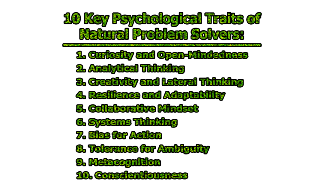 10 Key Psychological Traits of Natural Problem Solvers - Library ...