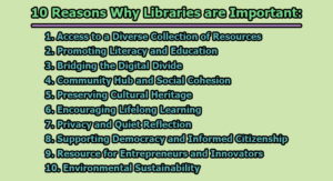 10 Reasons Why Libraries are Important | limbd.org