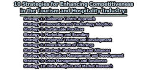 10 Strategies for Enhancing Competitiveness in the Tourism and ...