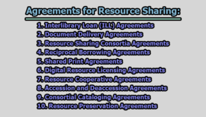 Agreements for Resource Sharing - Library & Information Management