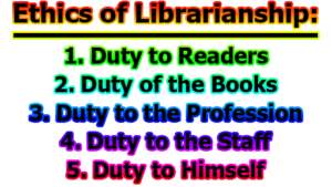 Ethics of Librarianship - Library & Information Management