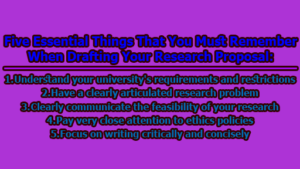 Five Essential Things That You Must Remember When Drafting Your ...