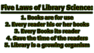 Five Laws of Library Science - Library & Information Management