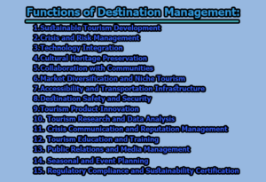 Functions of Destination Management - Library & Information Management