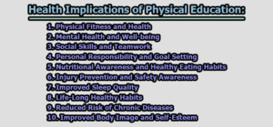 Health Implications of Physical Education - Library & Information ...