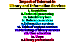Impact of Internet in Library and Information Services | limbd.org