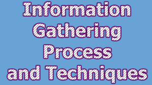 Information Gathering Processes and Techniques | limbd.org