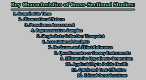 Cross-Sectional Studies | Key Characteristics of Cross-Sectional ...