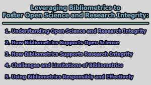 Leveraging Bibliometrics to Foster Open Science and Research Integrity