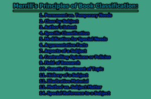 Merrill's Principles of Book Classification - Library & Information ...