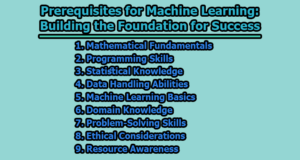 Prerequisites for Machine Learning: Building the Foundation for Success