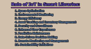 Role of IoT in Smart Libraries | Library & Information Management