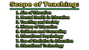 Scope of Teaching - Library & Information Management