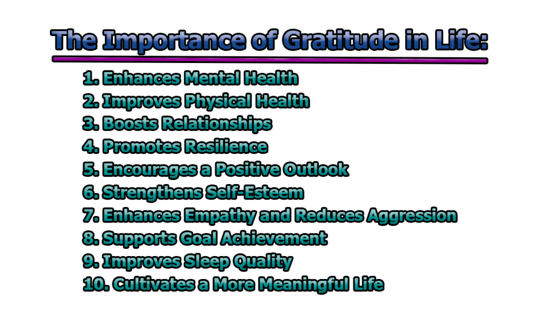 The Importance of Gratitude in Life - Library & Information Management