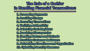 The Role of a Cashier in Handling Financial Transactions