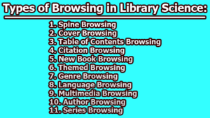 Types of Browsing in Library Science - Library & Information Management